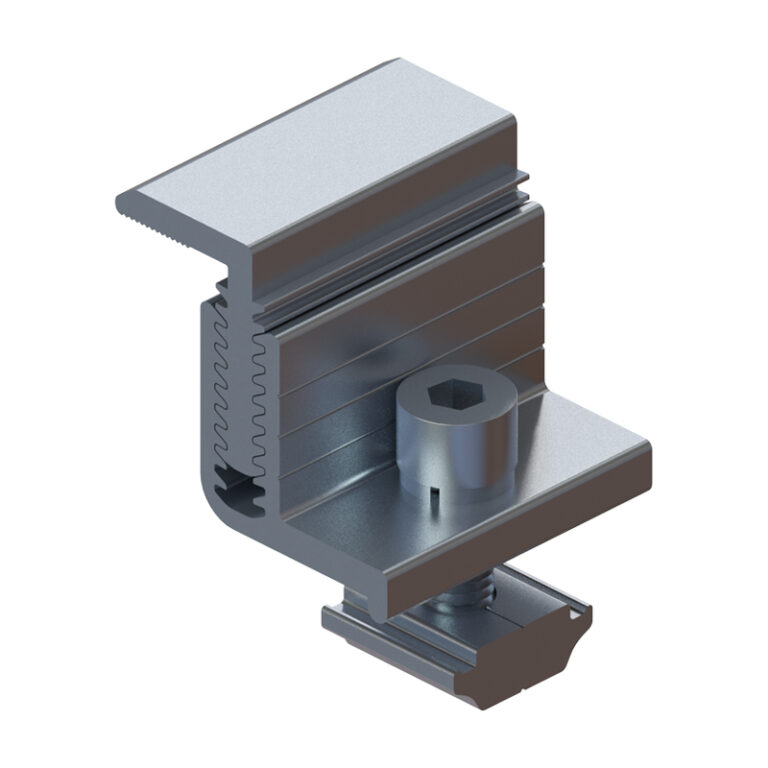 Solar End Clamp - Adjustable - Solar Mounting Solutions